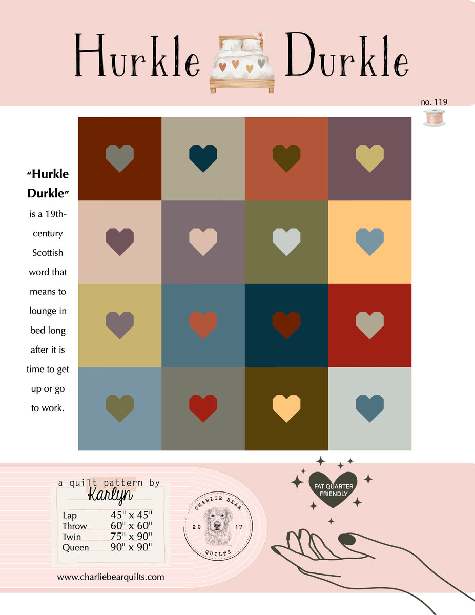 Hurkle Durkle PDF Quilt Pattern – Charlie Bear Quilts